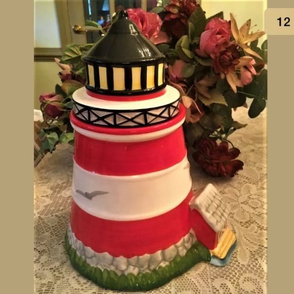 Kitchen | Lighthouse Cookie Jar Seashore Coastal Ceramic | Poshmark